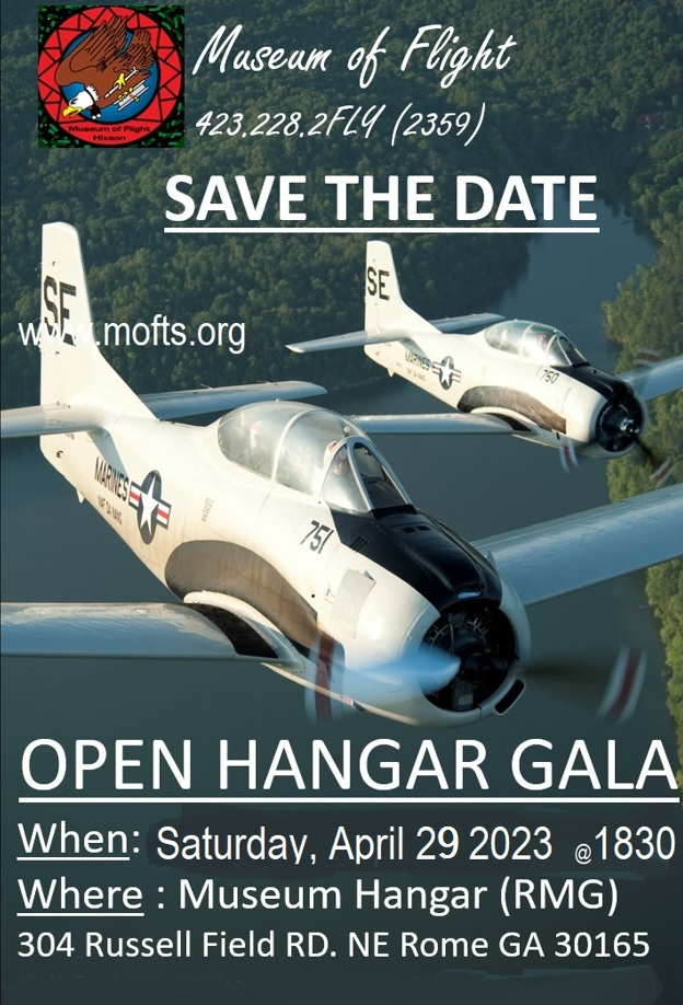 Museum of Flight Thirteenth Annual Open Hangar Gala | Floyd County Georgia