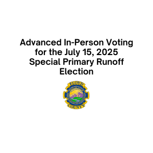 Advanced Voting Totals for 7.15.2025 Special Primary Election Runoff ...