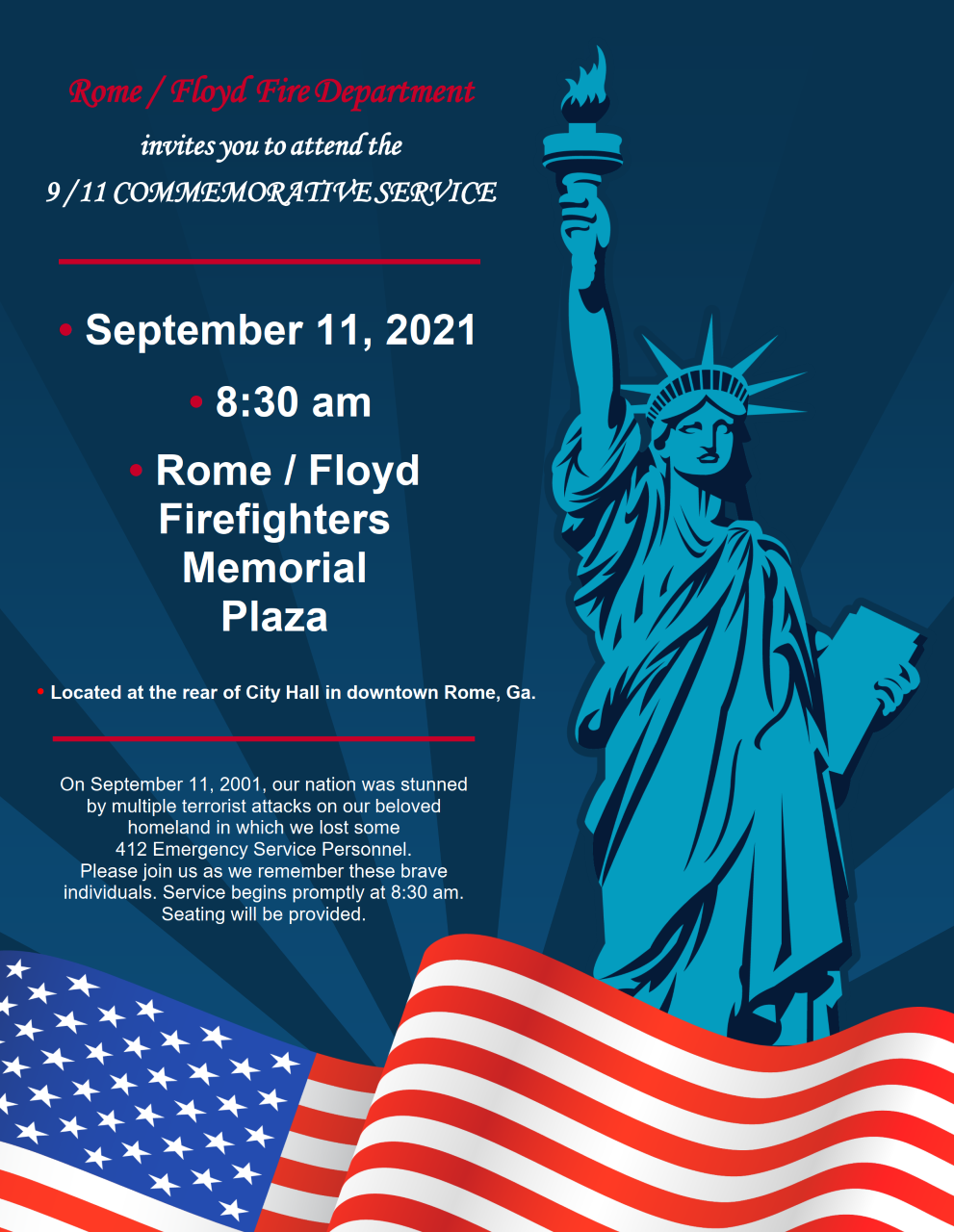 9/11 Commemorative Service | Floyd County Georgia